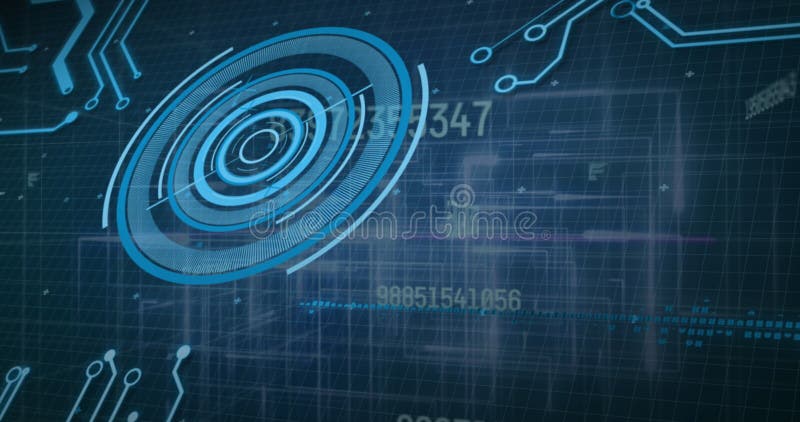 Image of Data Processing, Scope Scanning and Computer Circuit Board Stock Illustration ...