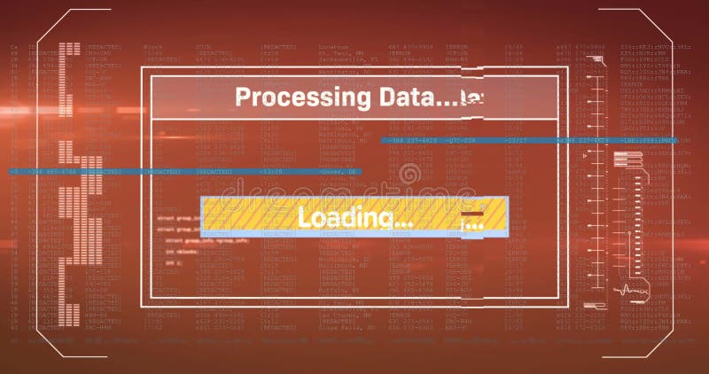 Image of Data Processing on Screen Stock Photo - Image of space ...