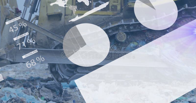 Image of Data Processing and Statistics Over Wasteland Stock ...