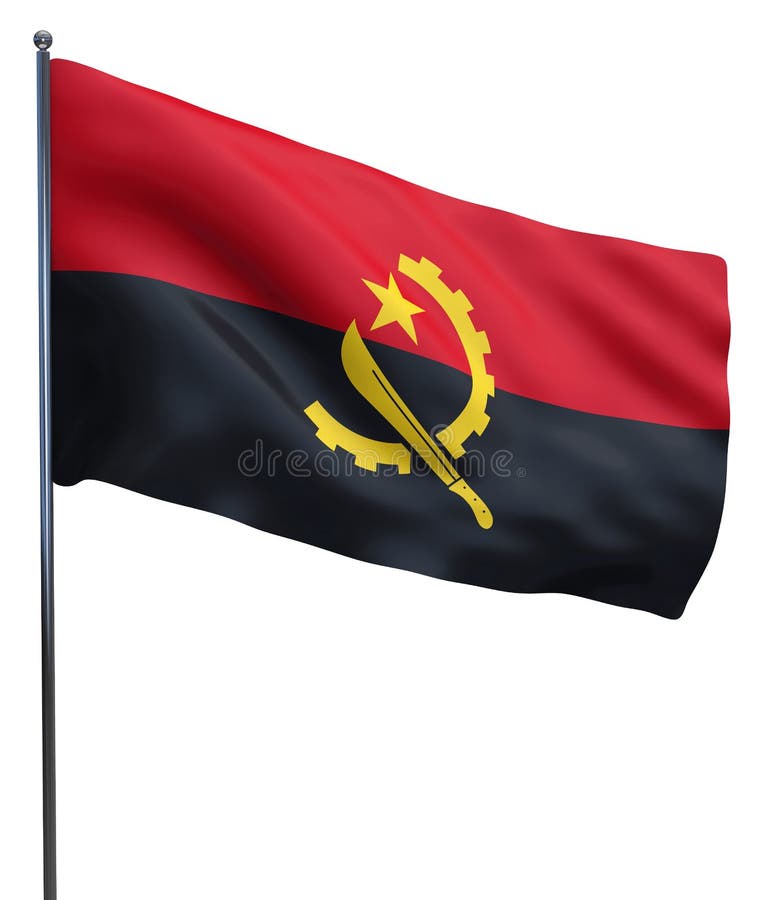 Image De Drapeau De L'Angola Illustration Stock - Illustration du ...