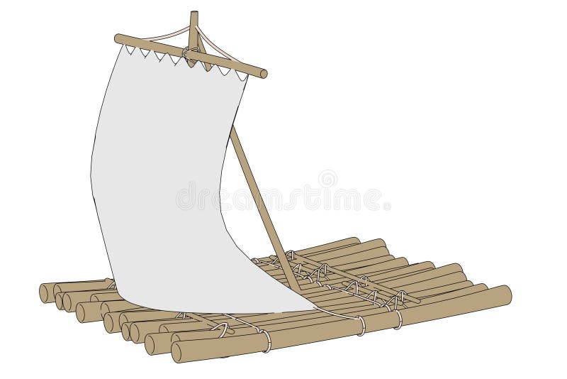 Image de radeaux illustration stock. Illustration du bateau - 37449648