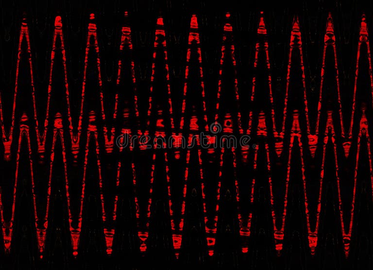 RED VIBRATION PATTERN on BLACK BACKGROUND Stock Photo - Image of ...