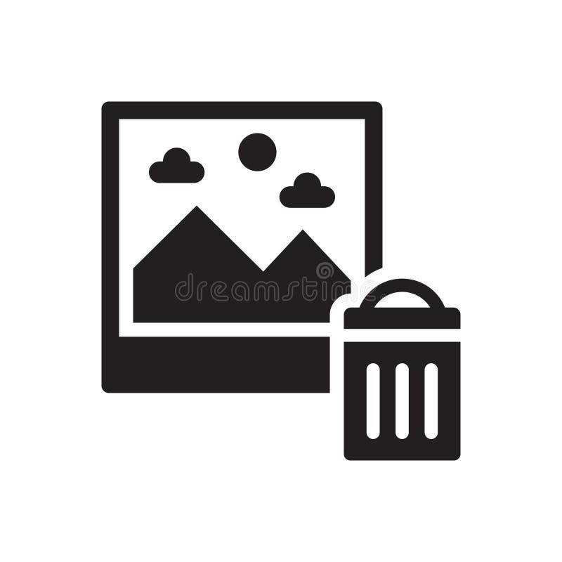 Image Delete Icon - Photo Delete Icon - Picture Delete Icon Stock ...