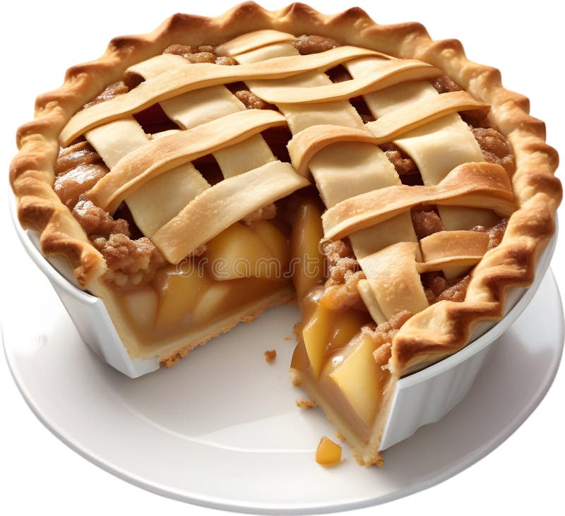 Image of Delicious-looking Apple Pie. AI-Generated. Stock Photo ...