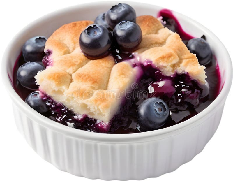 Image of Delicious-looking Blueberry Cobbler. AI-Generated. Stock Photo ...
