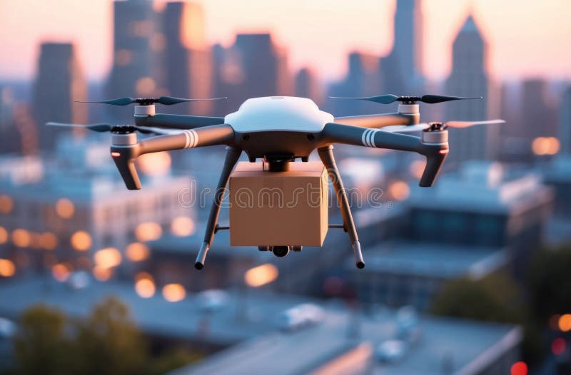 Image a Delivery Drone, Modern Technology, Logistics and Aerial ...