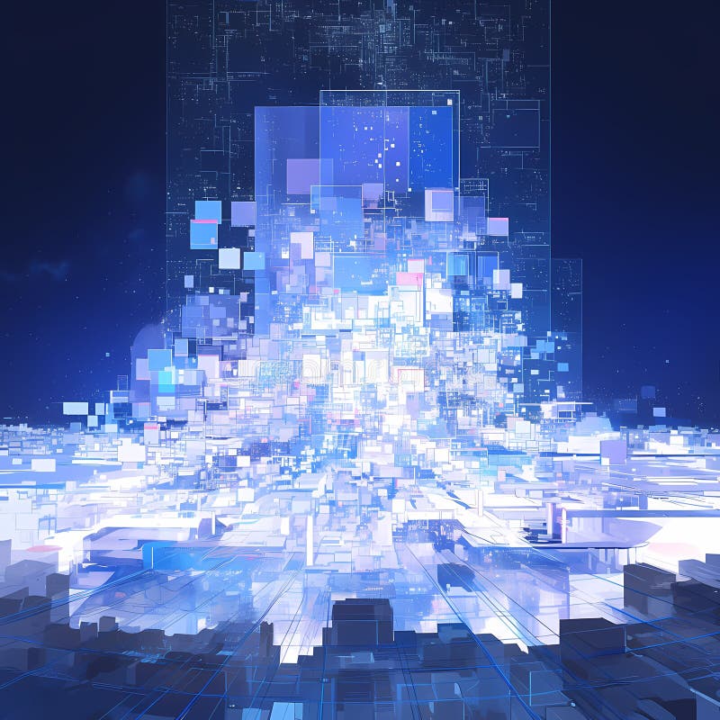 Abstract Network Concept stock illustration. Illustration of ...