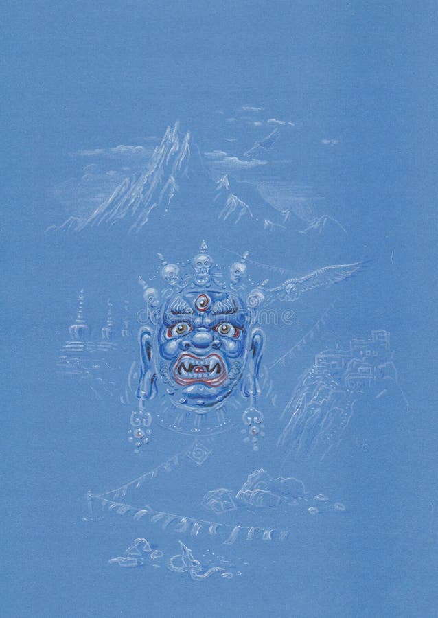 An image of a Demon stock image. Image of fear, handpainted - 108398321