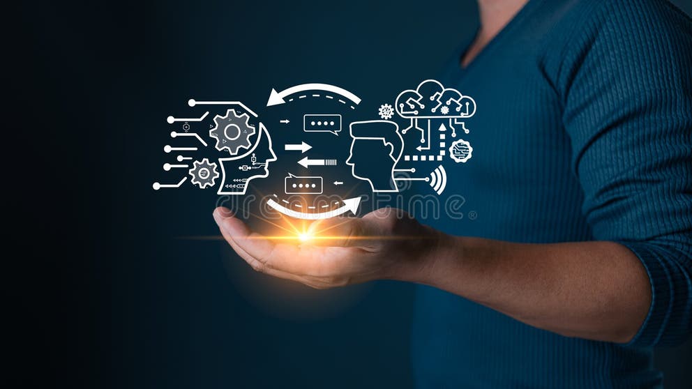 An Image Depicting AI and Generative Intelligence Shows Interconnected ...