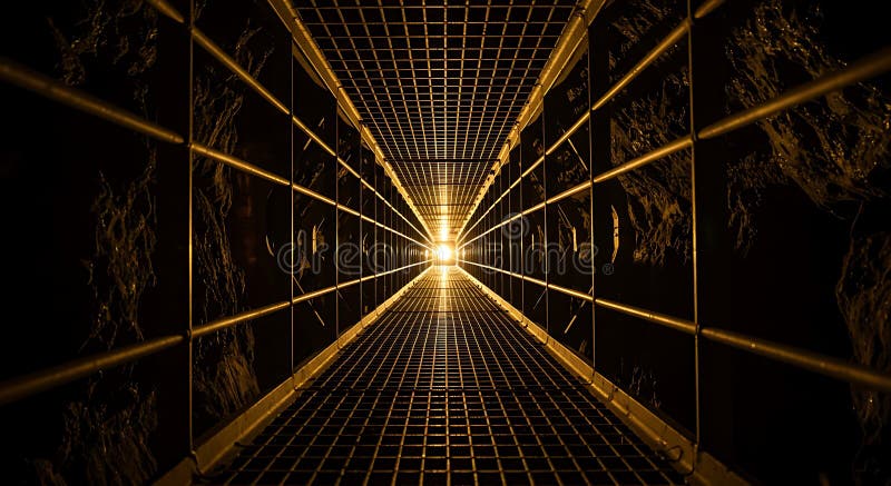 Perspective Tunnel Vision (AI Artwork) Stock Illustration ...