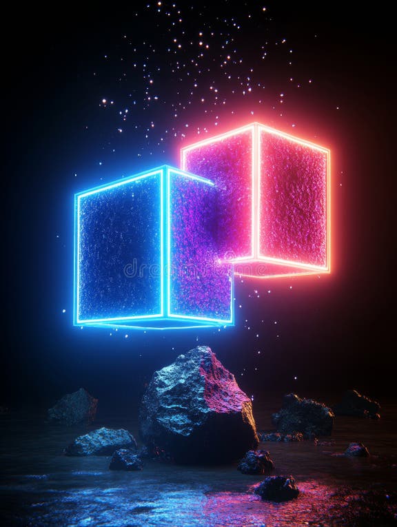 Image Depicting a Social Media Chat Interface with Floating Message ...