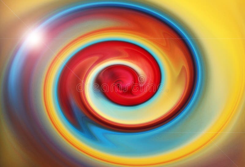 Abstract Spiral Vortex Background of Circles in an Optical Illusion Art ...