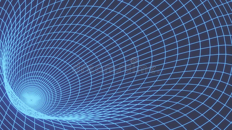 Abstract Background Wormhole Vortex Grid Glow Effect Stock Illustration ...