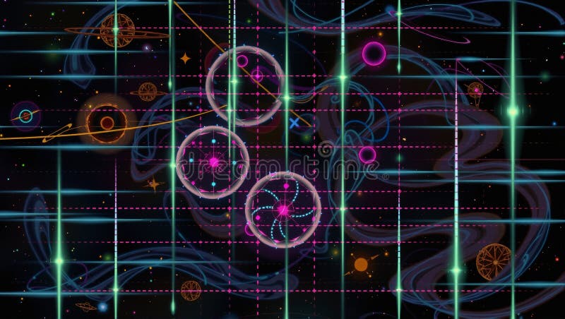 Abstract Cosmic Dance in Progress Stock Image - Image of dynamic ...