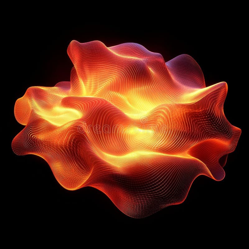 Orange Flow stock illustration. Illustration of modern - 335539359