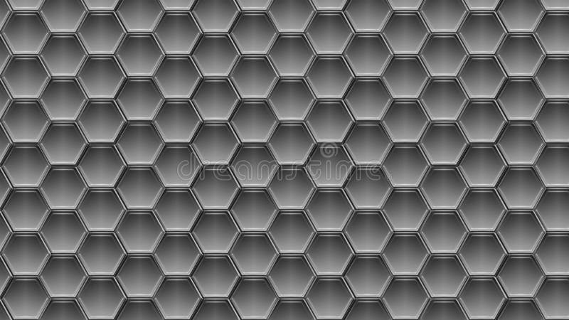 Abstract Pattern Background of Grayscale Hexagons Stock Vector ...