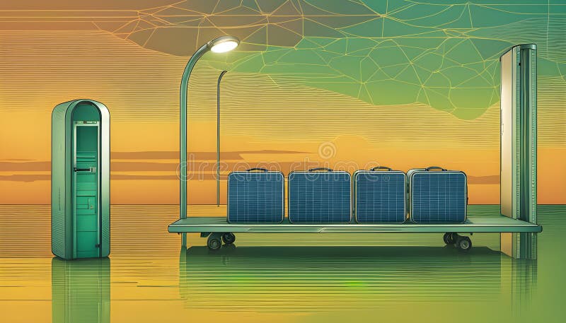 This Image Depicts an Abstract yet Realistic Representation of a High ...