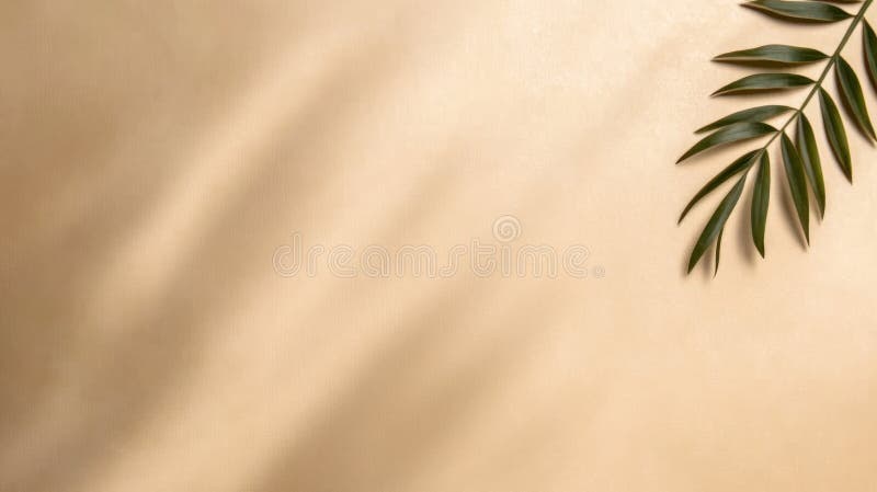 Abstract Tree Leaves Shadows on Beige Wall Texture Background - Nature ...