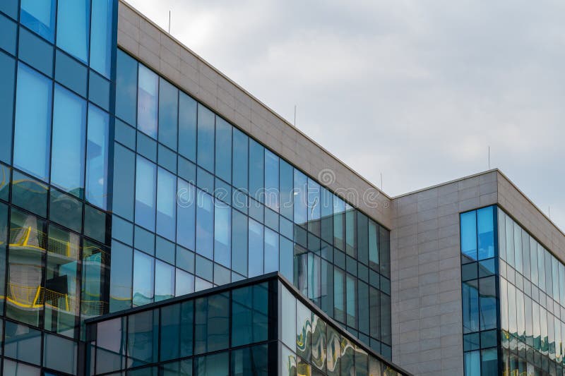 Glass and Stone: Modern Corporate Building Stock Photo - Image of life ...