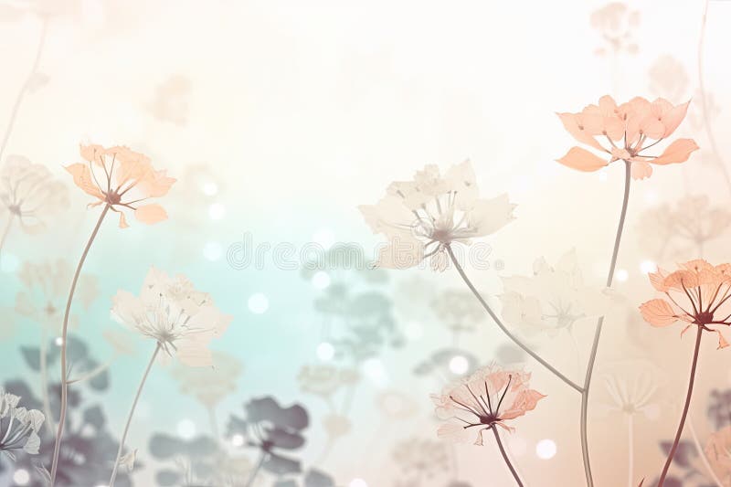 Background Image with Abstract Flowers a Soft Color Palette for a ...