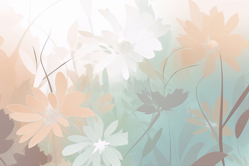 Background Image with Abstract Flowers a Soft Color Palette for a ...
