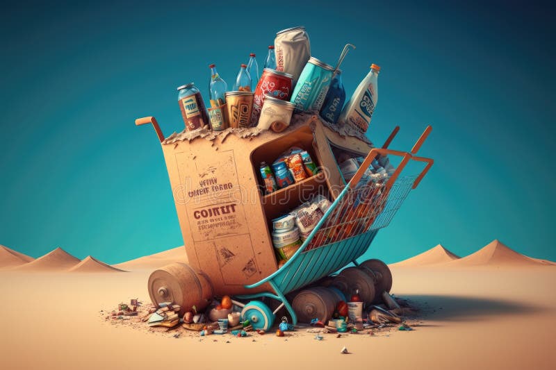 An Image that Depicts the Impact of Consumerism Generative AI Stock ...