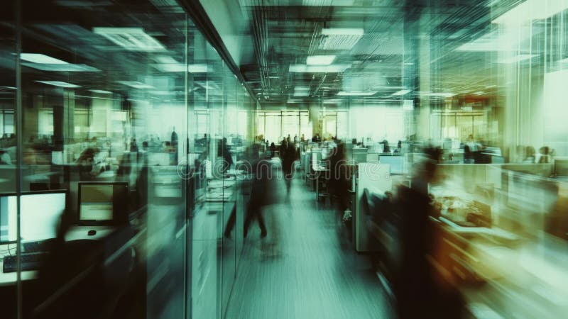Blurred Motion Office stock illustration. Illustration of snapshot ...