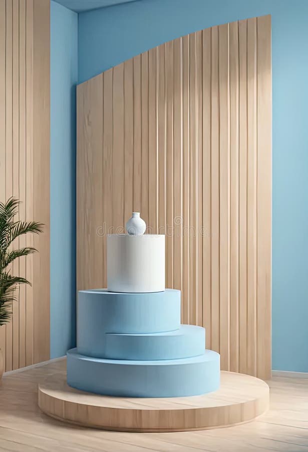 Minimalist Geometric Stage Design Decorative Setup Ideal for Staging ...