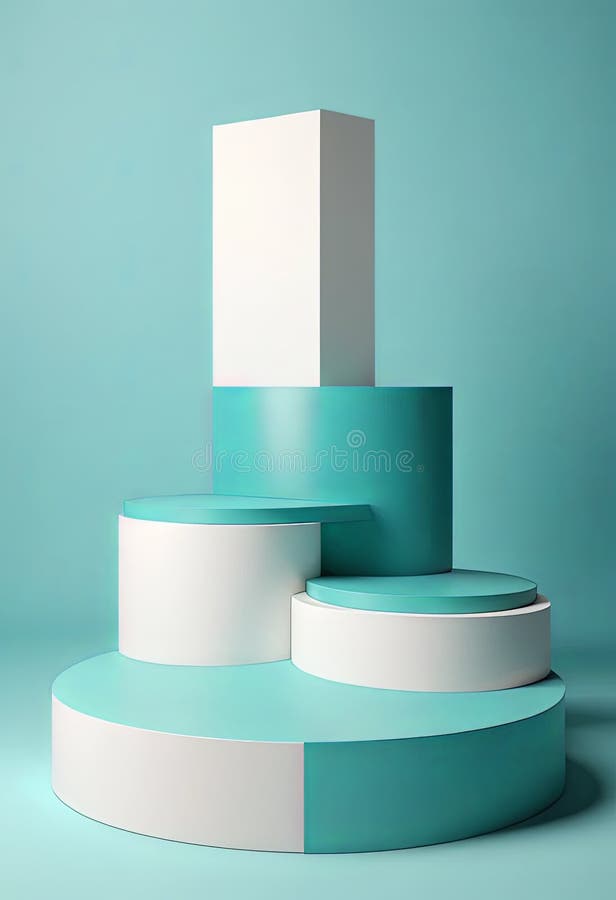 Minimalist Geometric Stage Design Decorative Setup Ideal for Staging ...