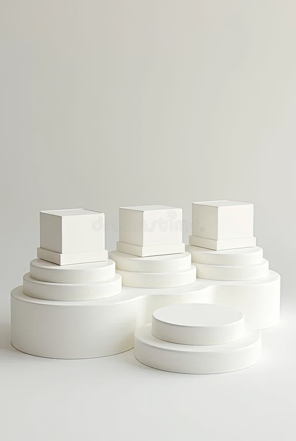 Minimalist Geometric Stage Design Decorative Setup Ideal for Staging ...