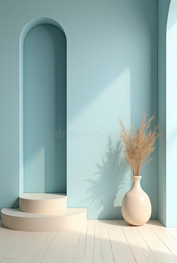 Minimalist Geometric Stage Design Decorative Setup Ideal for Staging ...