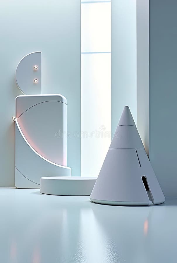 Minimalist Geometric Stage Design Decorative Setup Ideal for Staging ...