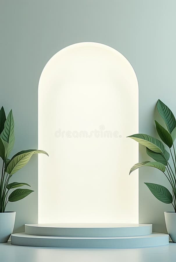 Minimalist Geometric Stage Design Decorative Setup Ideal for Staging ...