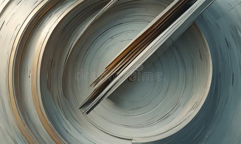 Close-up View Metal Spiral, with Blurred Background, Conveying Sense ...