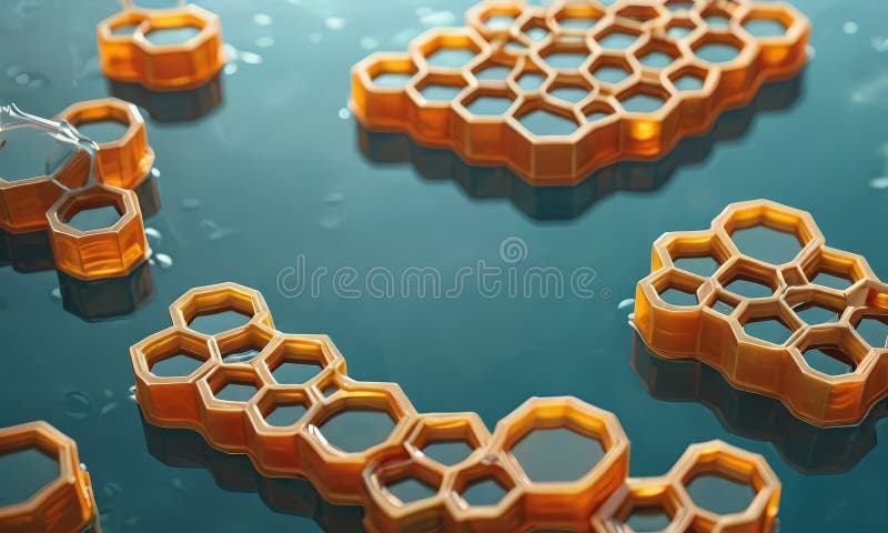 3D Honeycomb-like Structure, Composed Numerous Small Hexagonal Cells ...