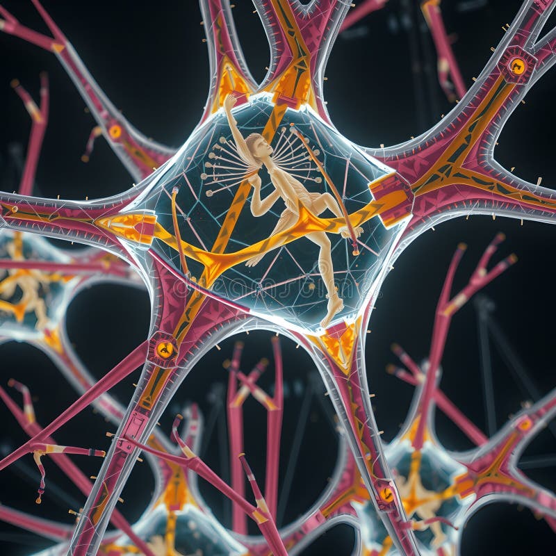 Surreal Neural Network Dance Stock Photo - Image of pathways, ethereal ...