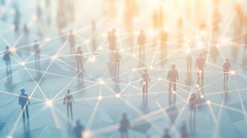 Networking and Connectivity Concept, Generative AI Stock Photo - Image ...