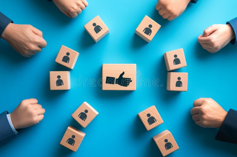 Teamwork Building Strong Connections Positive Collaboration Stock ...