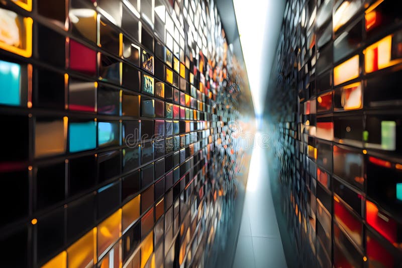 Infinite Reflections Corridor Description: the Image Depicts a Corridor ...