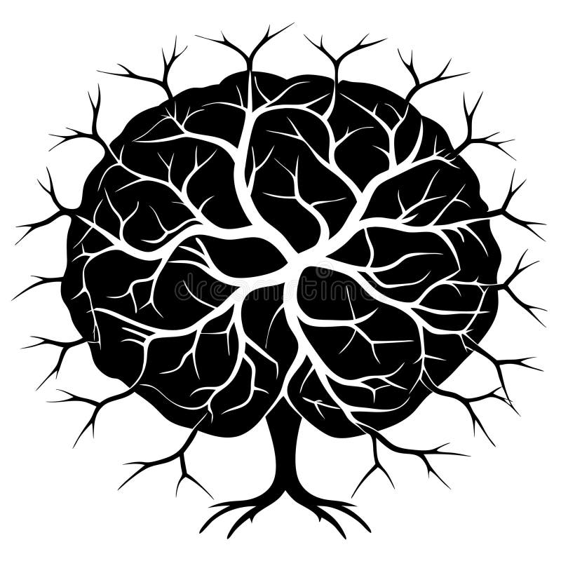 Brain Tree Fusion Concept Symbolizing Knowledge and Growth Stock ...