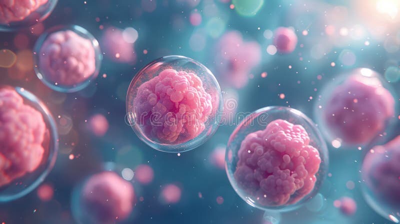 Embryonic Stem Cells: a Creative Illustration of Cellular Therapy Stock ...
