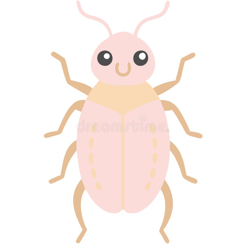 Cute Cartoon Bug Vector Illustration for Kids Educational Materials and ...