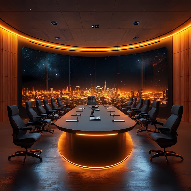 The Virtual Boardroom: Where Ideas Meet Innovation Stock Illustration ...