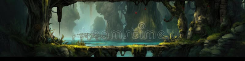 The Image Depicts a 2D Game Environment Stock Illustration ...