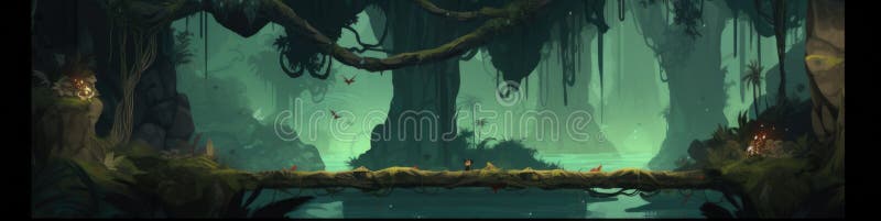 The Image Depicts a 2D Game Environment Stock Illustration ...