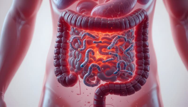 Intestinal Parasites Infection Stock Illustration - Illustration of ...