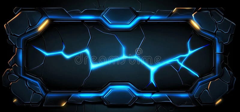 The Image Depicts a Dark Futuristic Sci-fi Setting with a Triangle ...