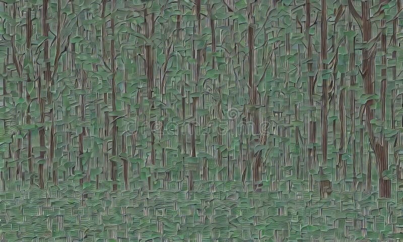 Dense Forest with Tall Trees and Lush Green Canopy, Creating Sense ...