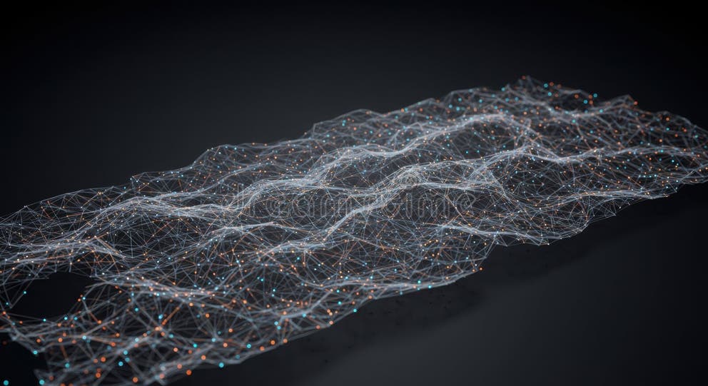 Abstract Network Landscape stock illustration. Illustration of organ ...