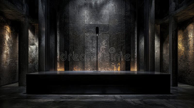 The Dark Room stock photo. Image of column, concrete - 386137608